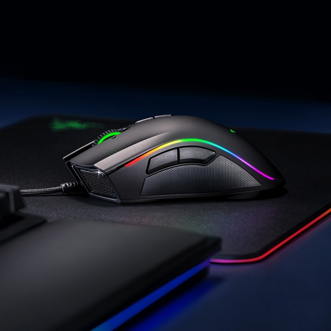 Razer Mamba Elite Gaming Mouse with 16.000 DPI 5G Optical Sensor | Blue ...