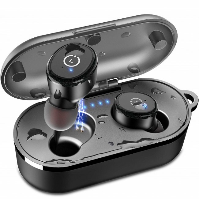 TOZO T10 TWS Bluetooth 5.0 Earbuds with Wireless Charging Case ...