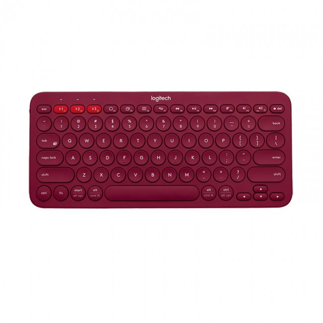 Logitech - K380 Wireless Keyboard - Red | Blue Tooth Mouse Tech