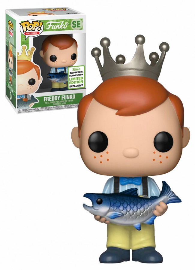 Funko Pop Freddy Funko Holding Fish - Yellow Pants Spring Convention ...